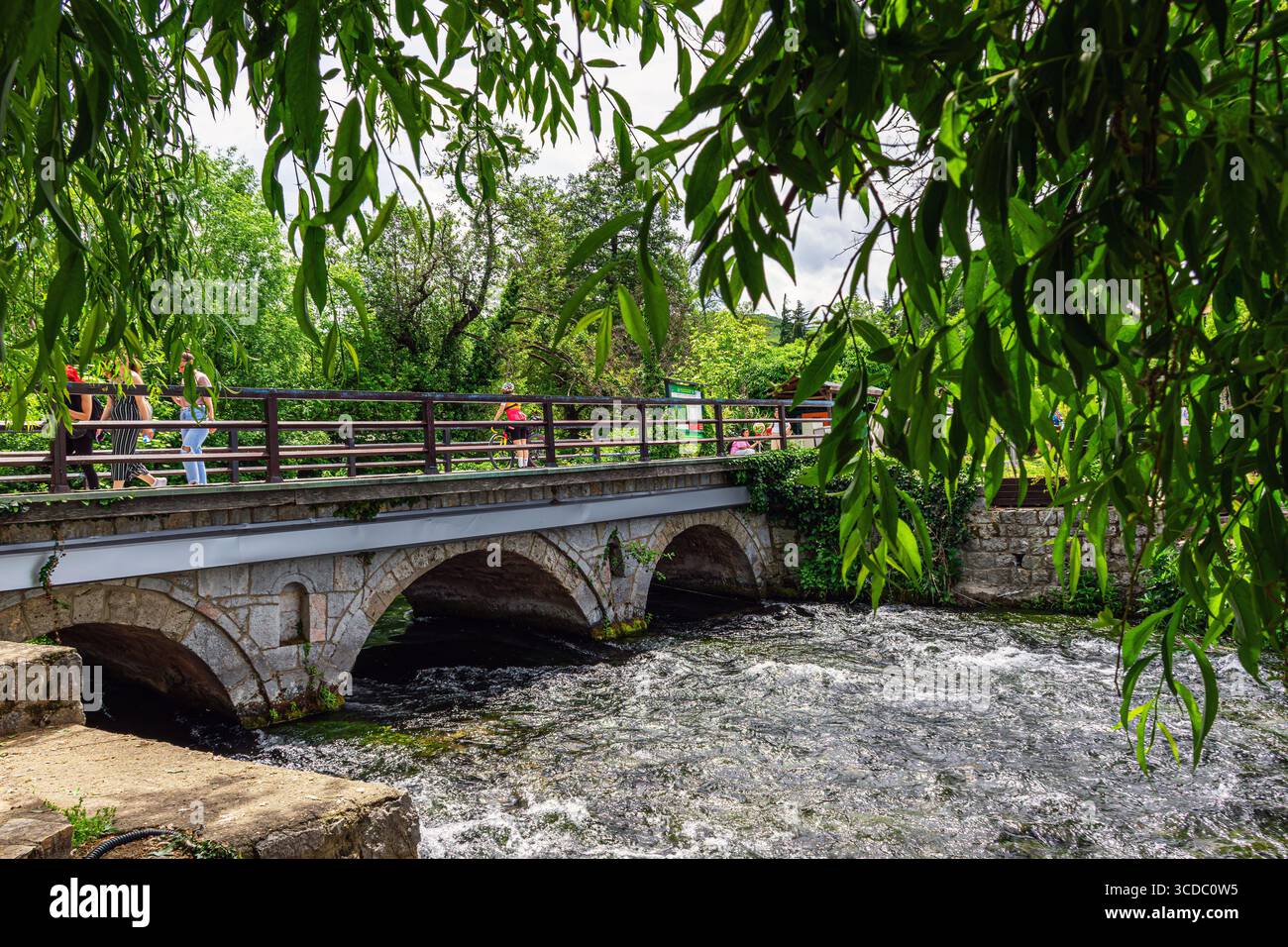 Ostrovo is a natural coastal spring lake near Lake Ohrid and the ...