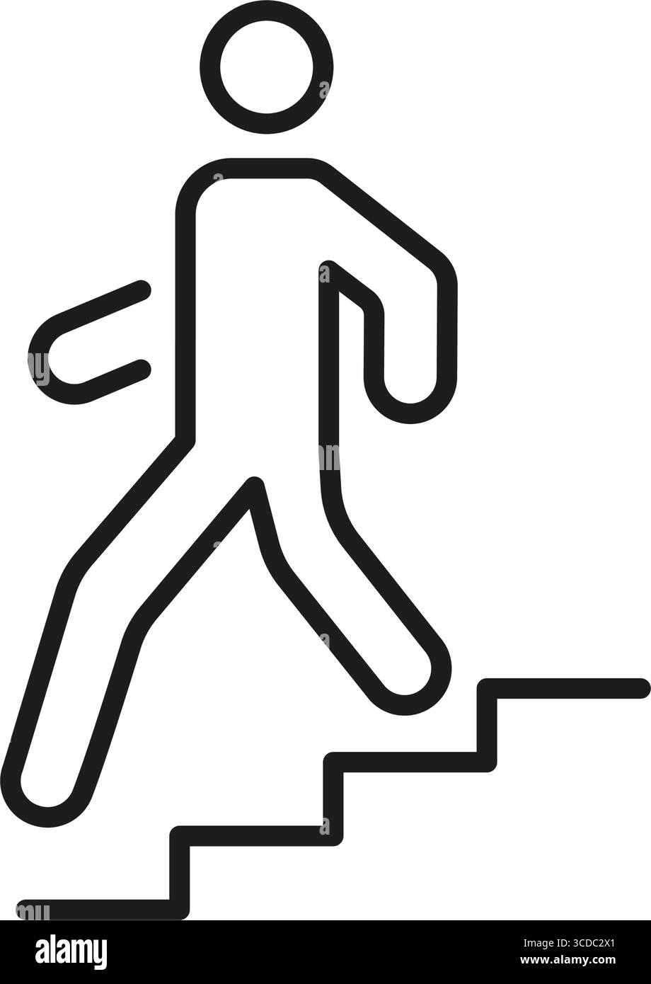 Person Descending Stairs Activity Movement Safety Caution Awareness ...