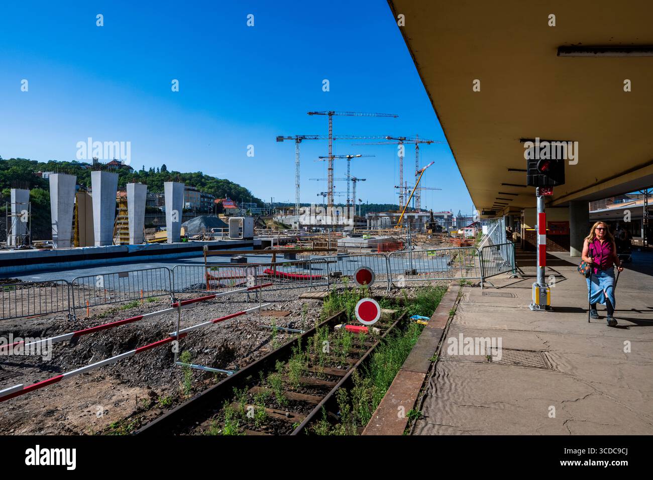 The ongoing reconstruction of the Prague Smichov railway station is ...