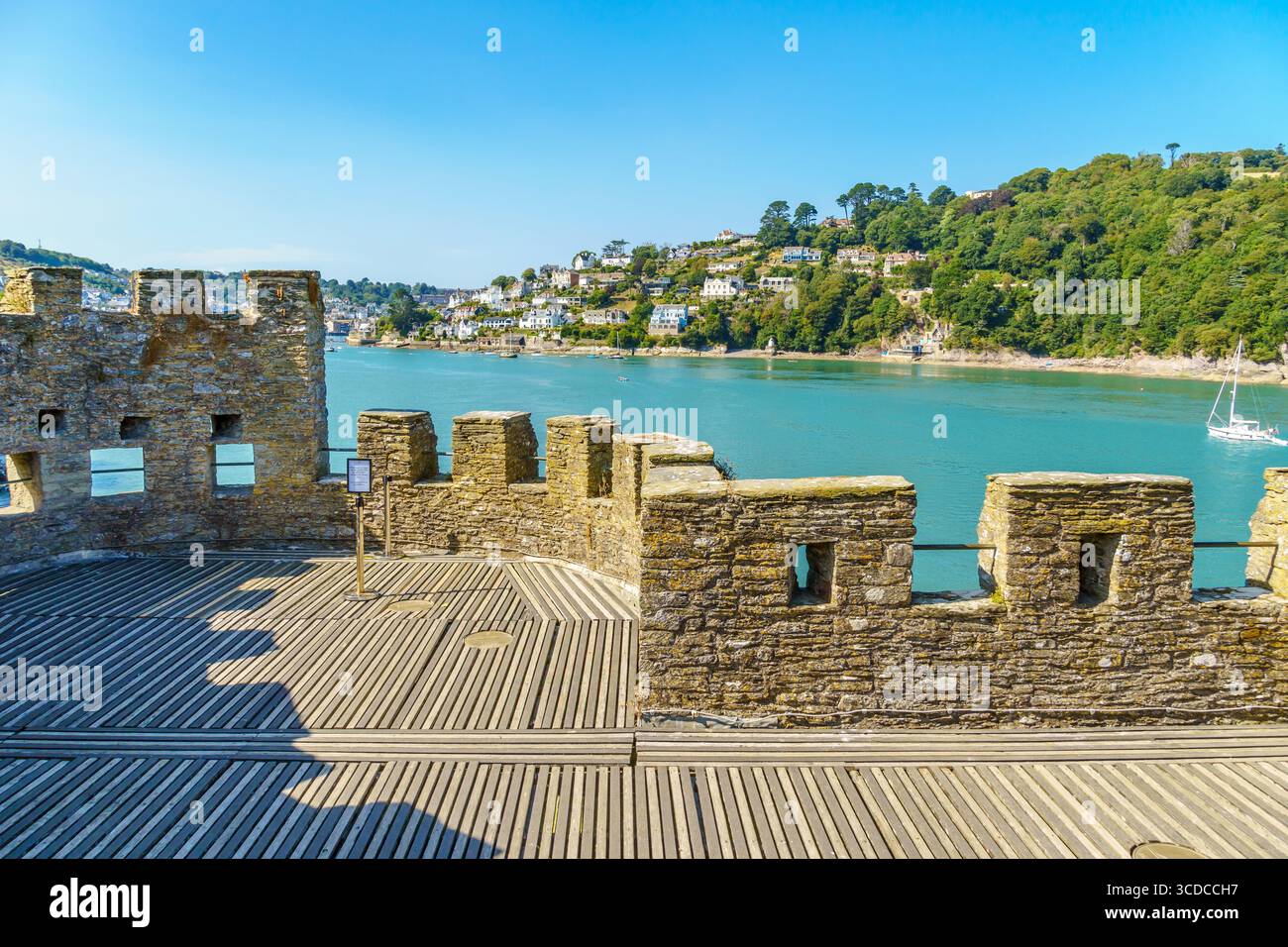 Dartmouth, UK. 10 August 2025. View from Dartmouth Castle, an artillery ...