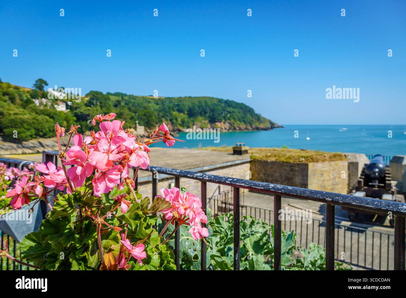 Dartmouth, UK. 10 August 2025. View from Dartmouth Castle, an artillery ...