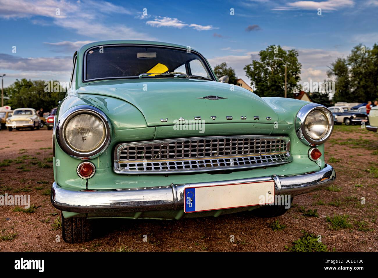 The historic vintage Wartburg Car Stock Photo - Alamy