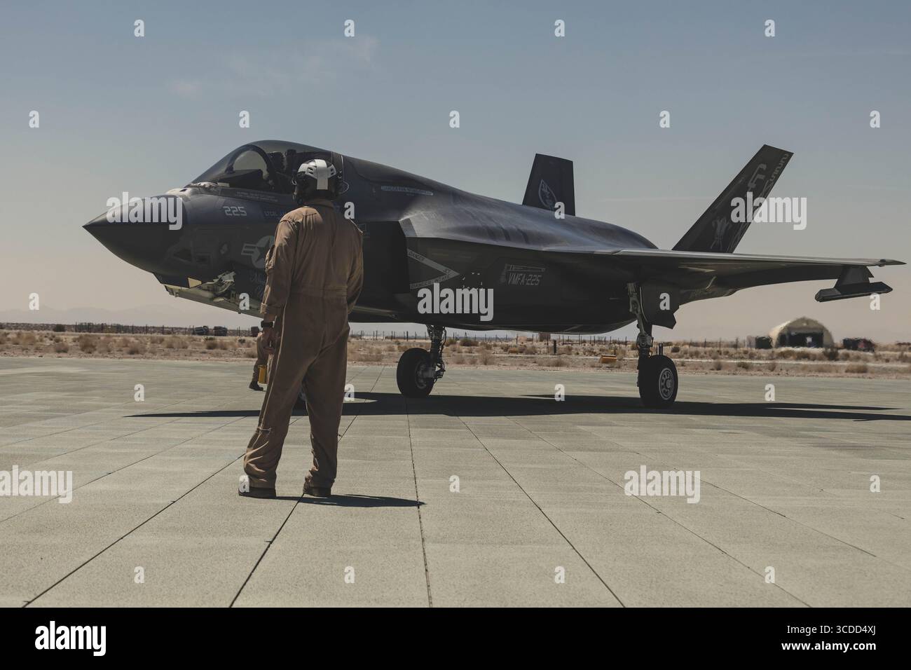 A U.S. Marine with Marine Fighter Attack Squadron 225 (VMFA), Marine ...
