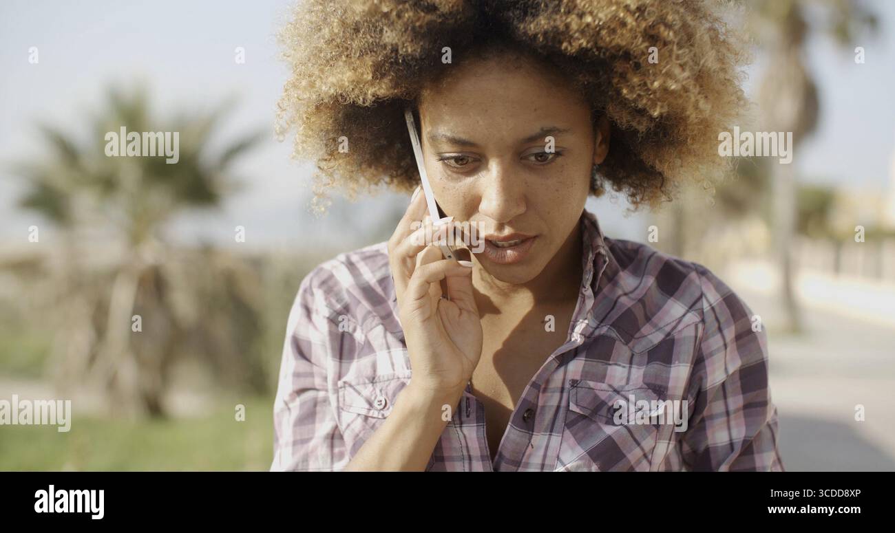 Female wearing plaid shirt hi-res stock photography and images - Alamy