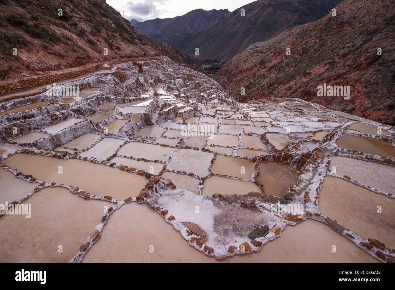 The Maras Salt Pans in Peru Stock Photo - Alamy