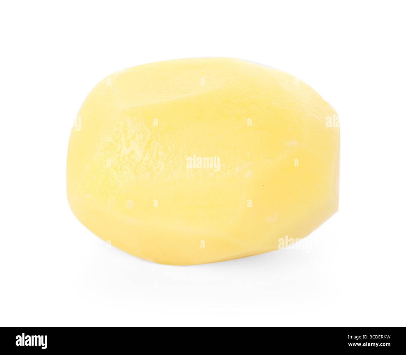 One peeled raw potato isolated on white Stock Photo - Alamy