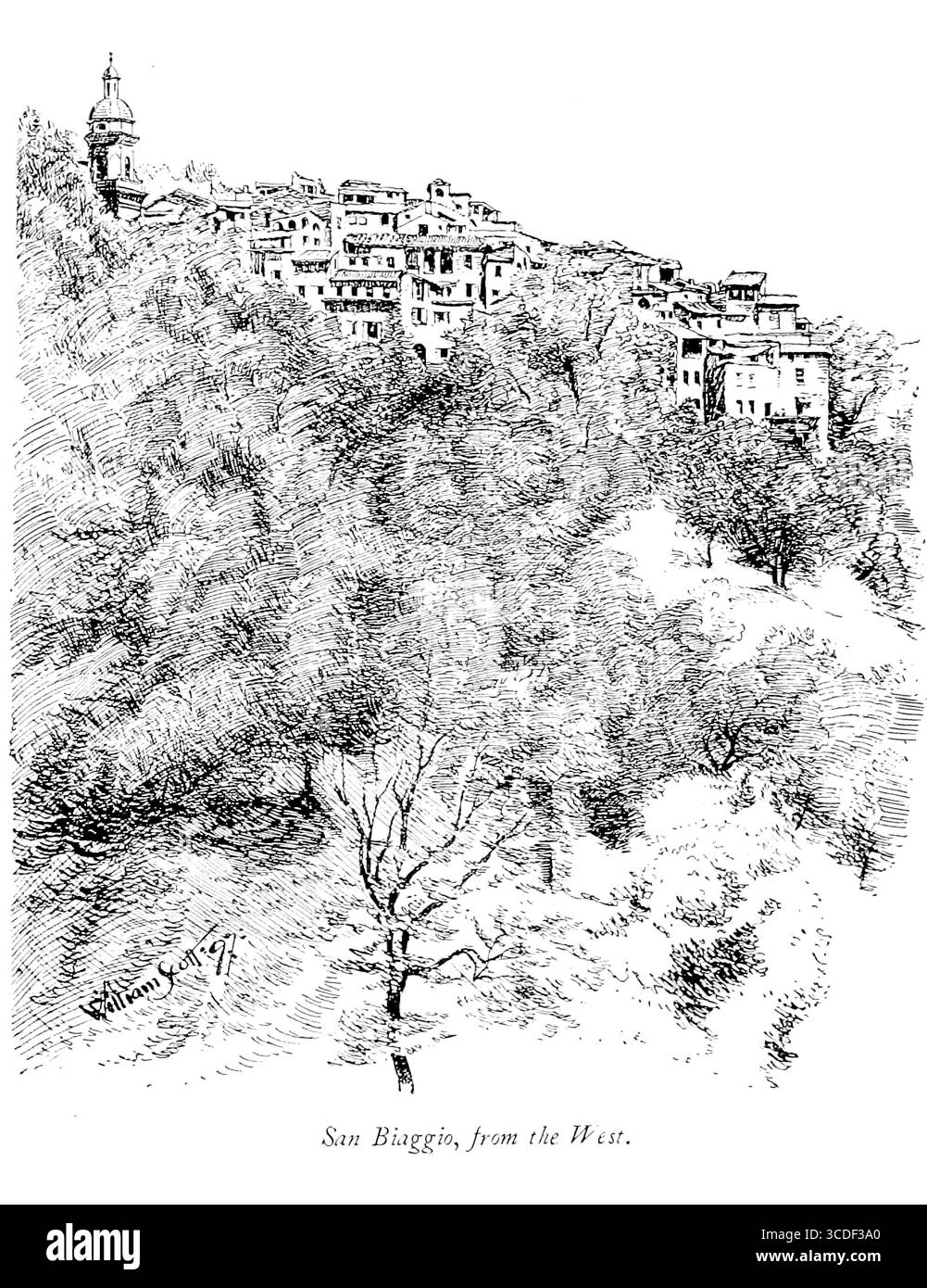 San Biaggio, from the West An illustration from ' Rock Villages of the ...