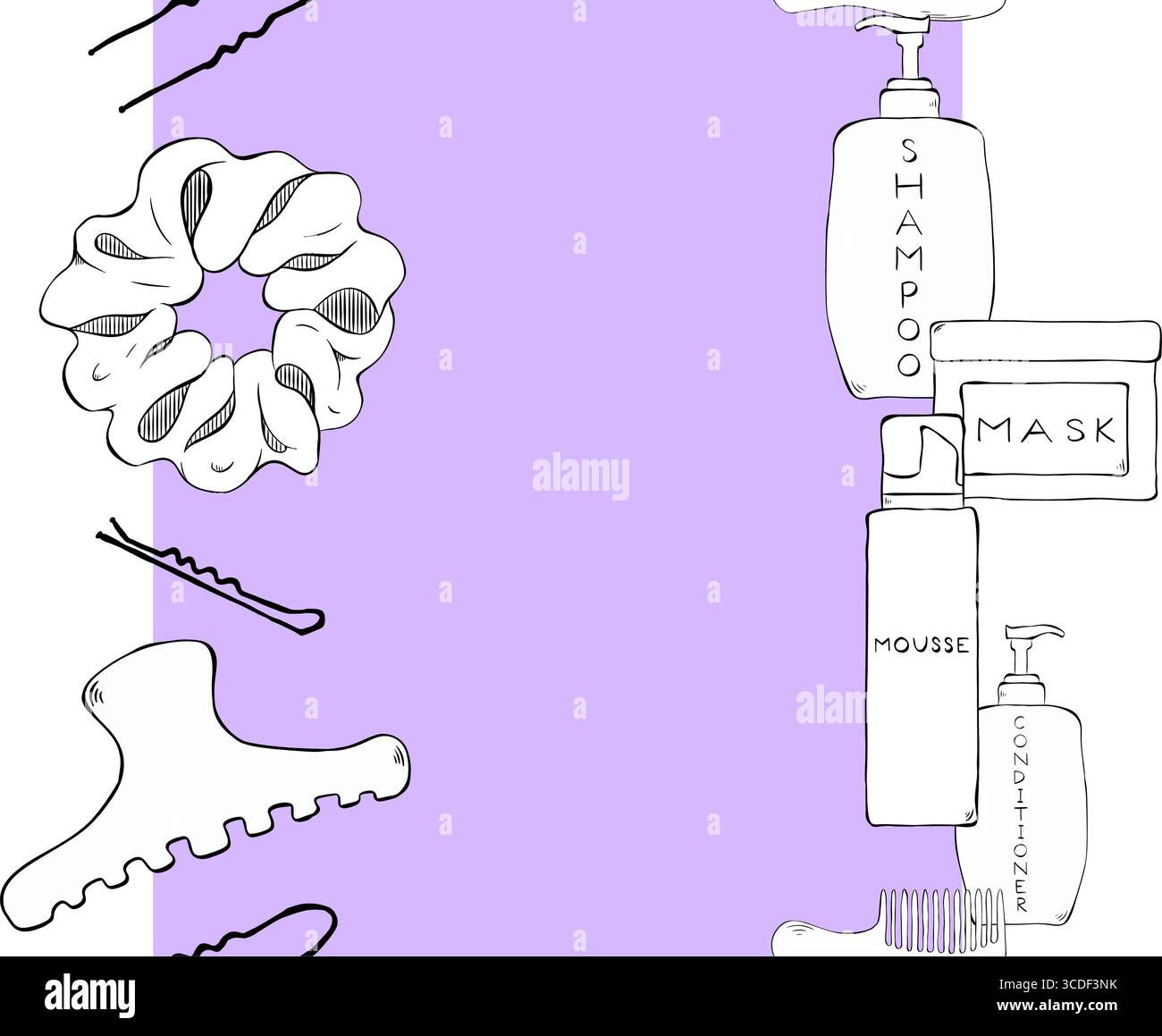 Hand hair gel Stock Vector Images - Alamy