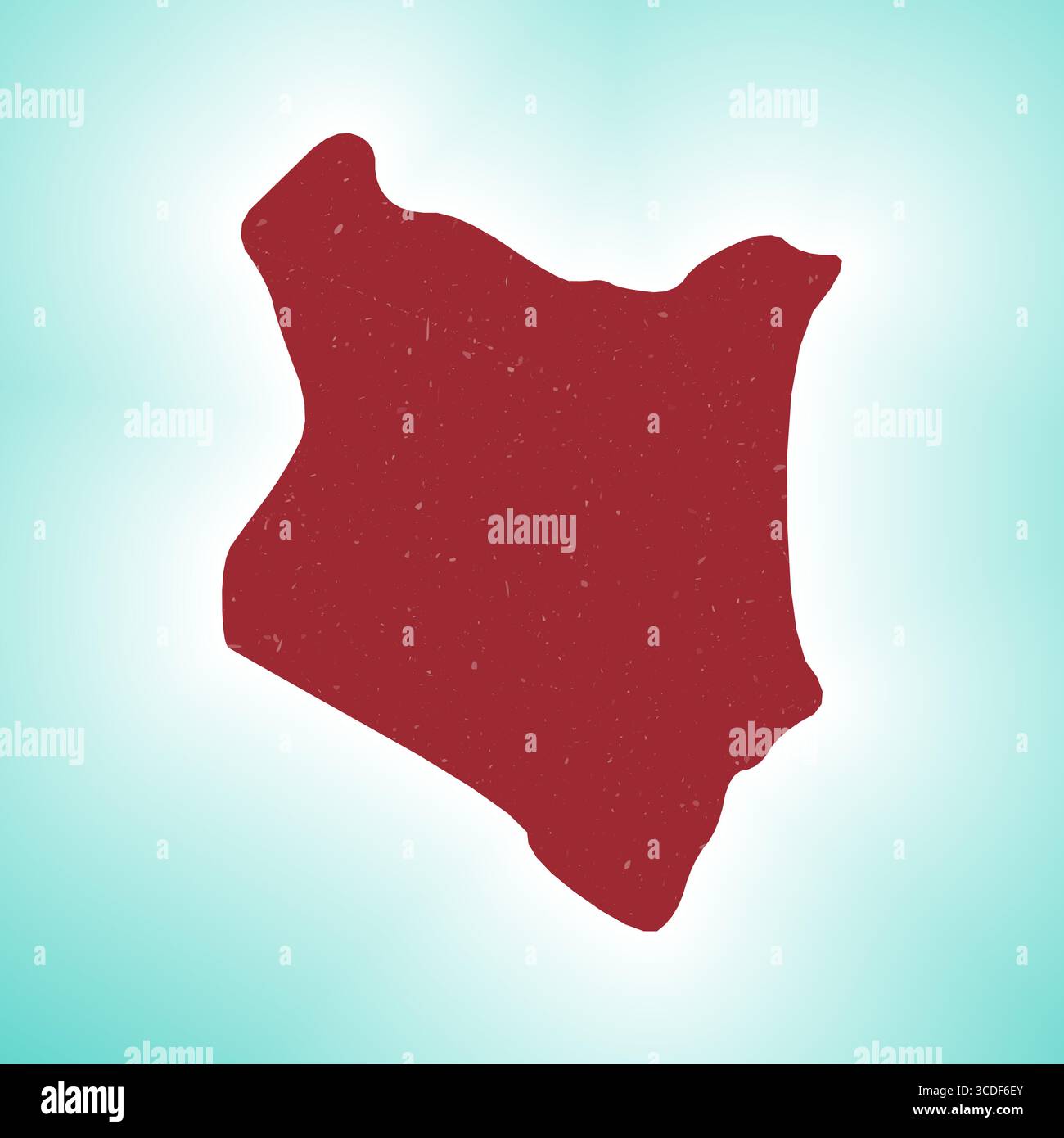 Kenya shape on gradient background. Country map with scratch texture ...