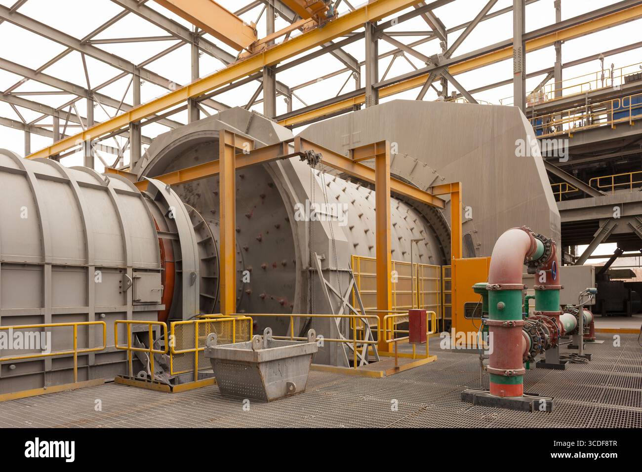 Ball mill inside copper processing hi-res stock photography and images ...