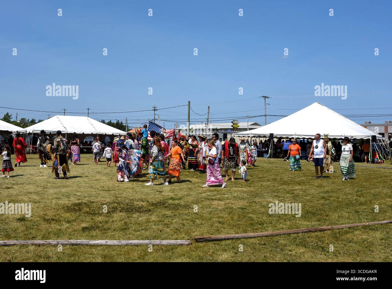 Membertou, Canada - August 3, 2025: The Membertou Powwow event ...