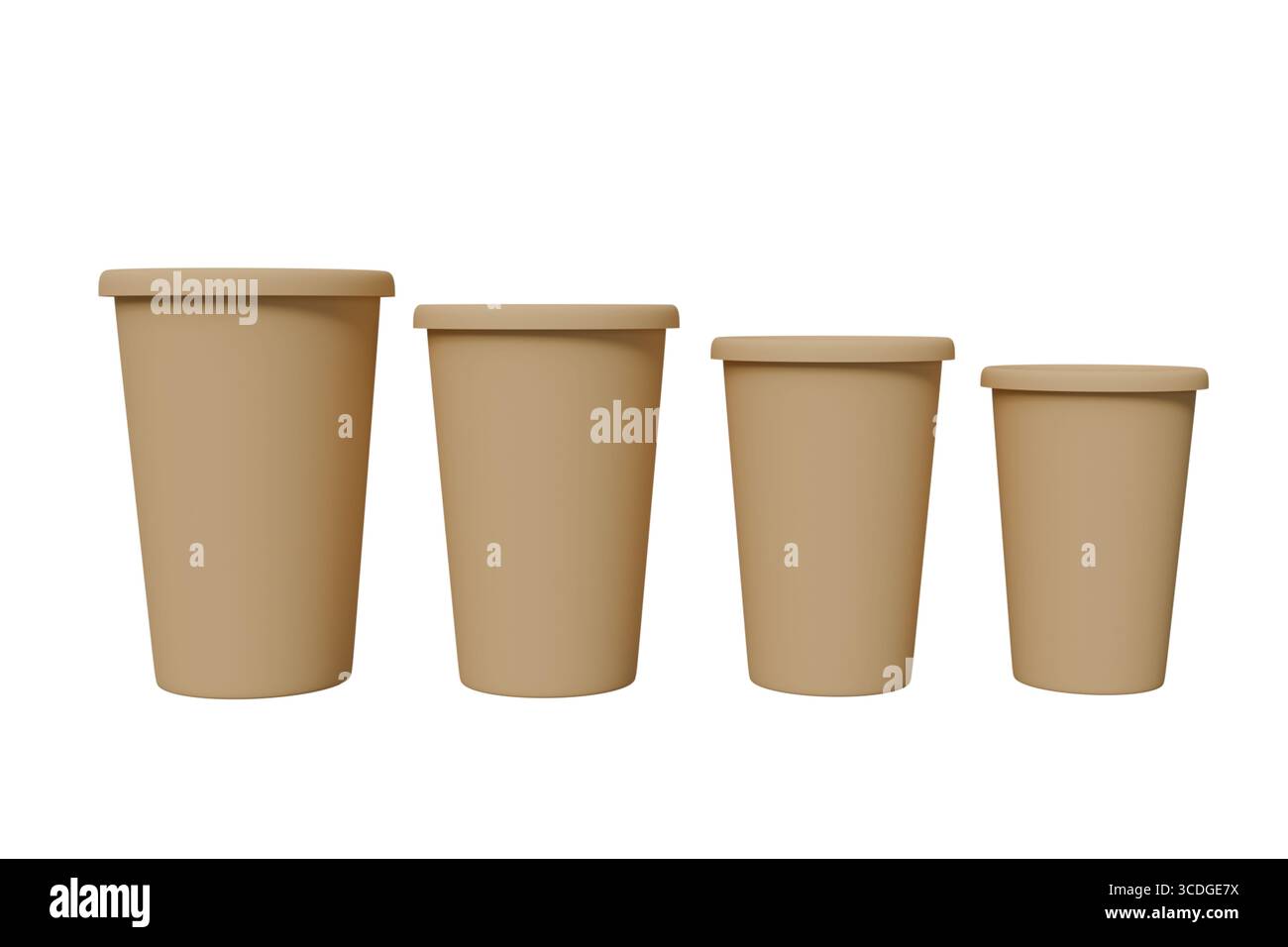 Cups coffee different sizes Cut Out Stock Images & Pictures - Alamy