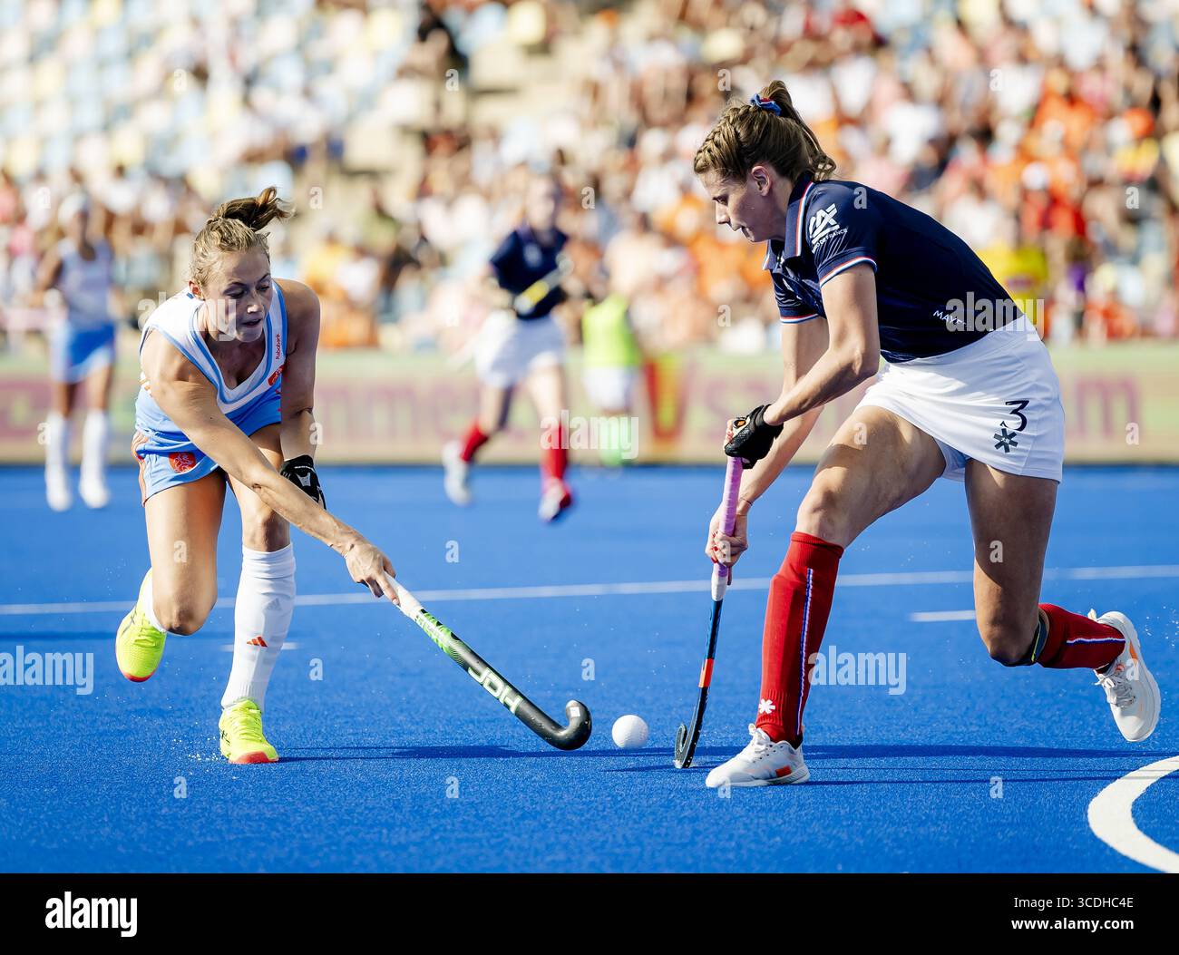 MONCHENGLADBACH - Marijn Veen of the Netherlands in action against ...