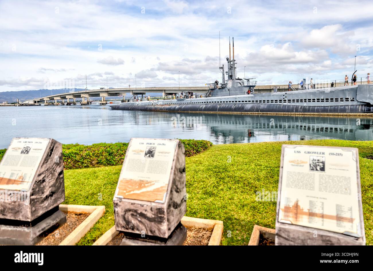 Honolulu, Hawaii - March 29: Exhibits and sights at the Pearl Harbour ...