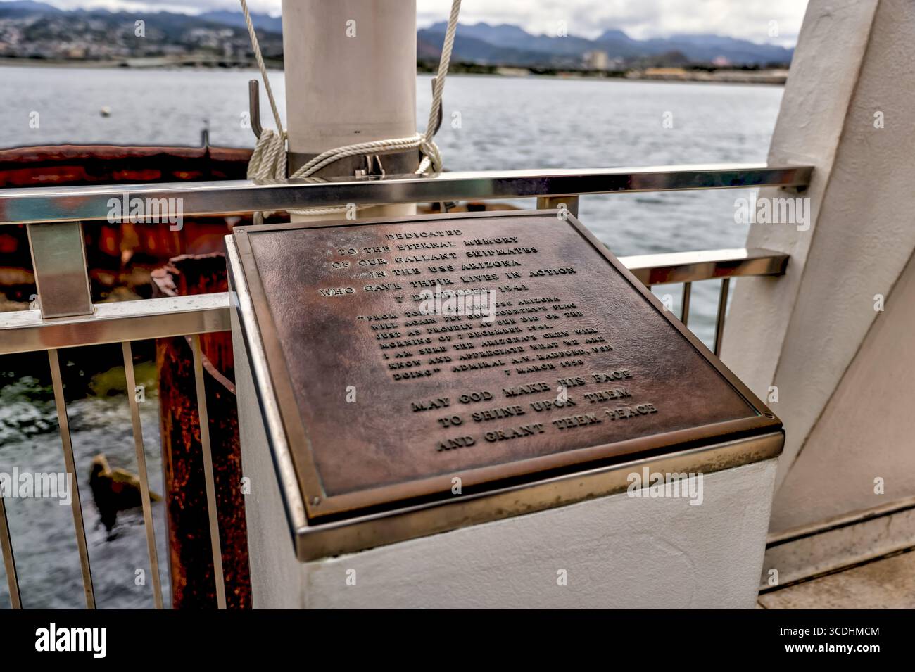 Honolulu, Hawaii - March 29: Commemorative plaques at the Pearl Harbour ...