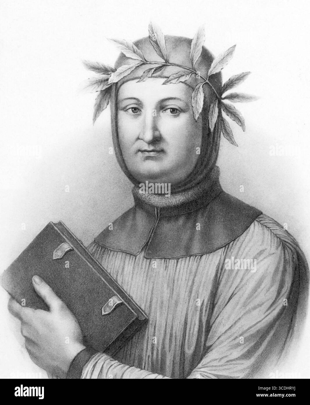 Petrarch. Portrait of the Italian Renaissance poet and scholar, Francis ...