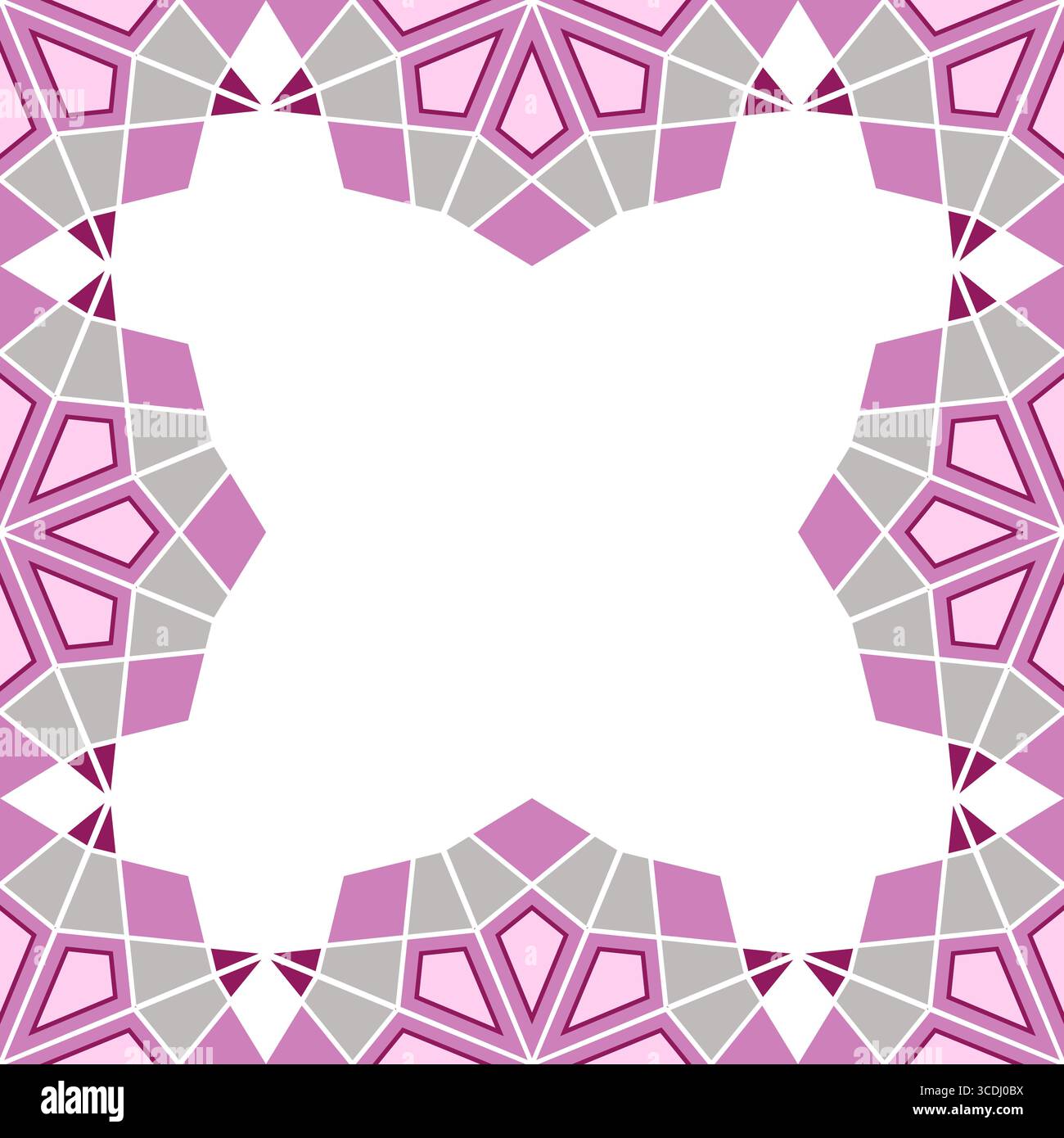 Floral shapes in shades of pink Stock Vector Images - Alamy