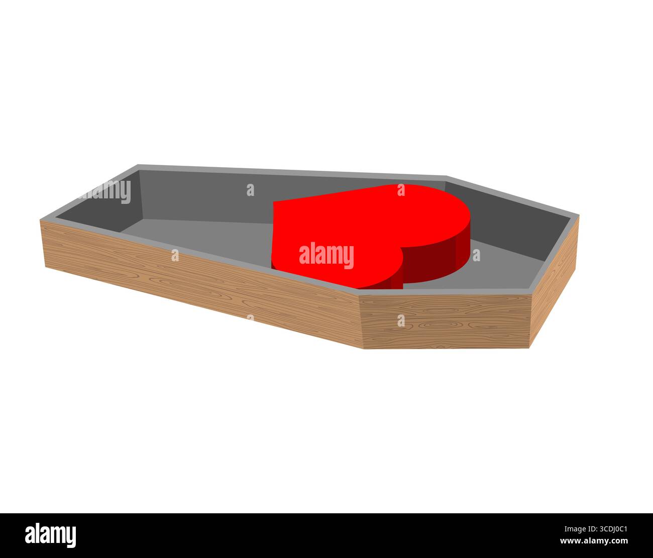 Red heart symbol symbolizing Stock Vector Images - Alamy