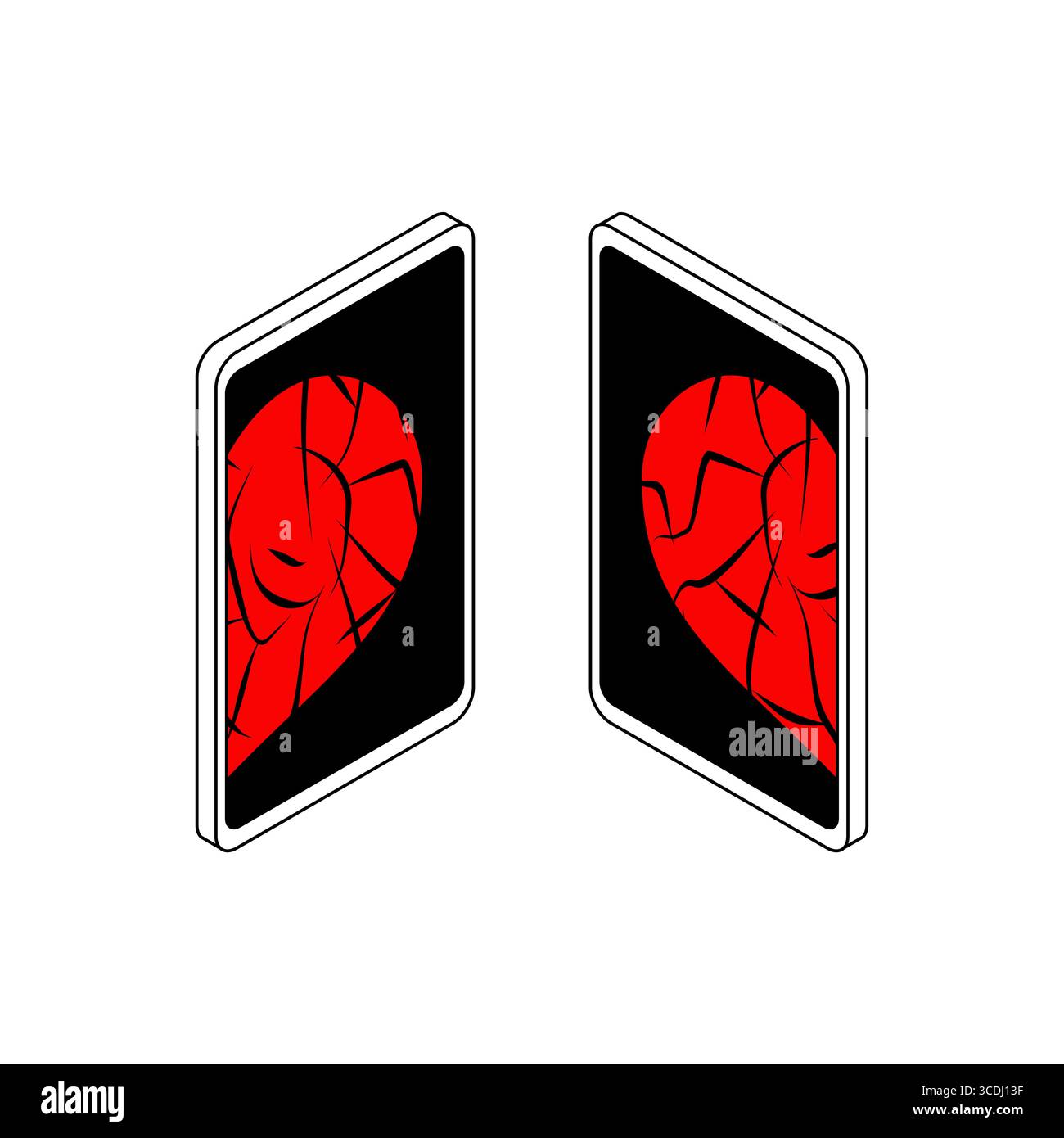 Mobile app illustration symbolizing online Stock Vector Images - Alamy