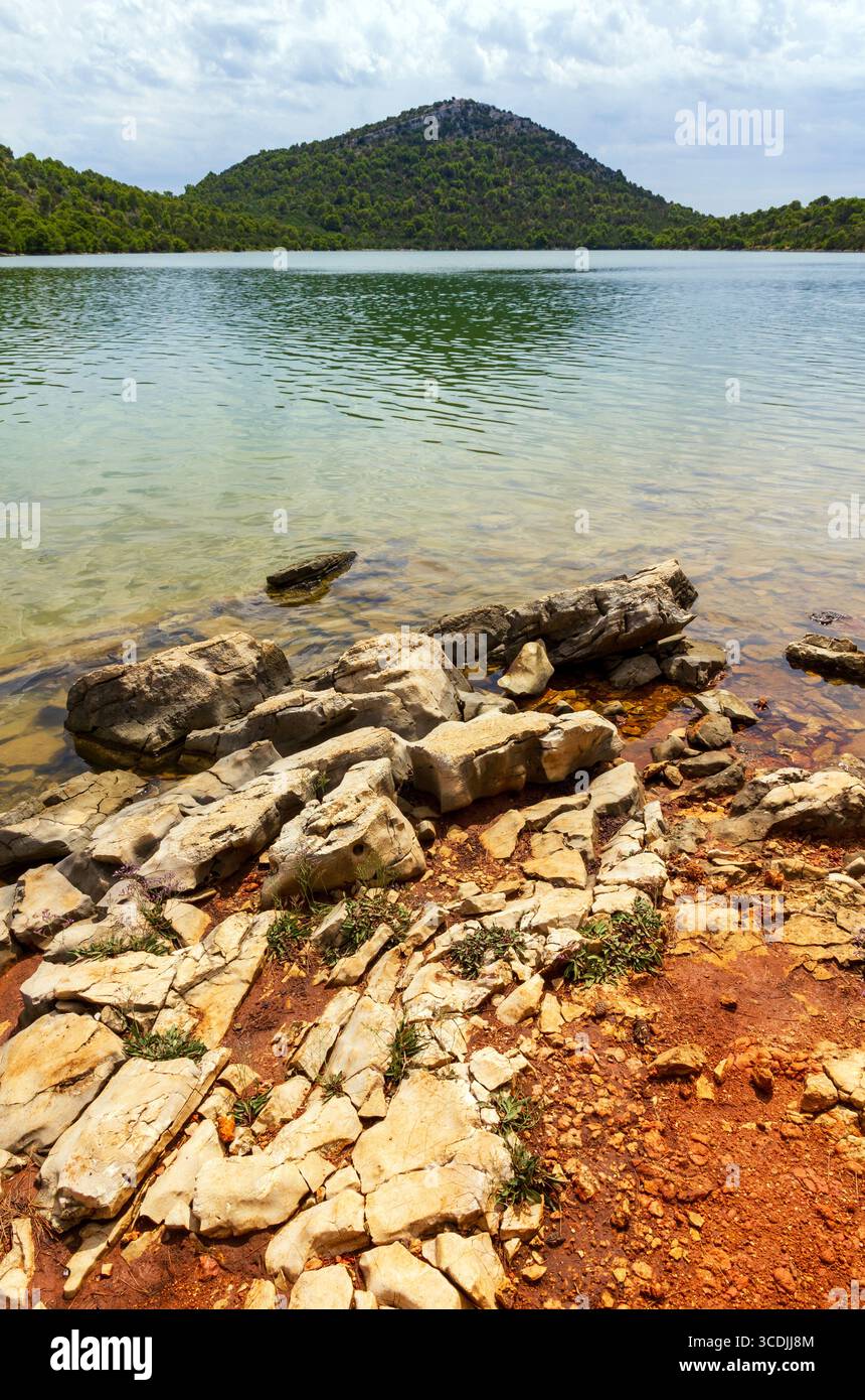 Salt lake, Lake Mir, Dugi Otok, Kornati Islands, Croatia Stock Photo ...