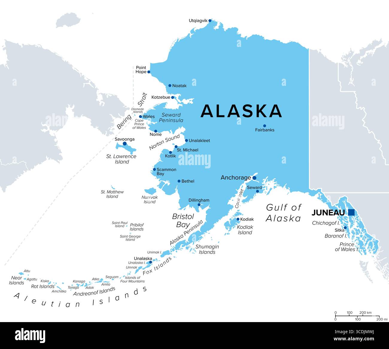 Western united states map hi-res stock photography and images - Alamy