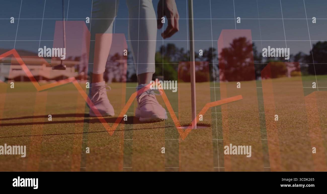 Golfer positioning putter behind ball hi-res stock photography and ...
