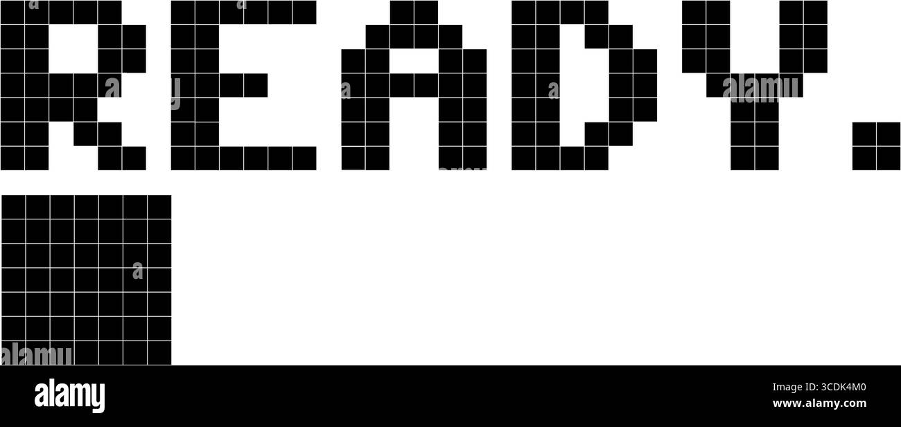 Prompt of old hobbyist computer of the 1980s. Retro ready prompt. Basic ...
