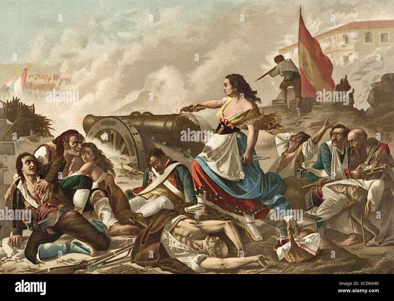 Miguel Navarro Canizares - Defence of Zaragoza - 1862 - Her bravery ...