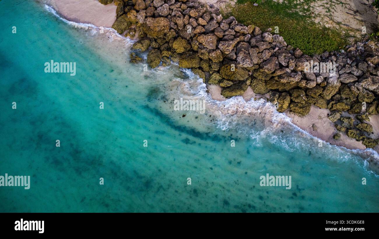 Aerial view of Pigeon Point beach Tobago Stock Photo - Alamy
