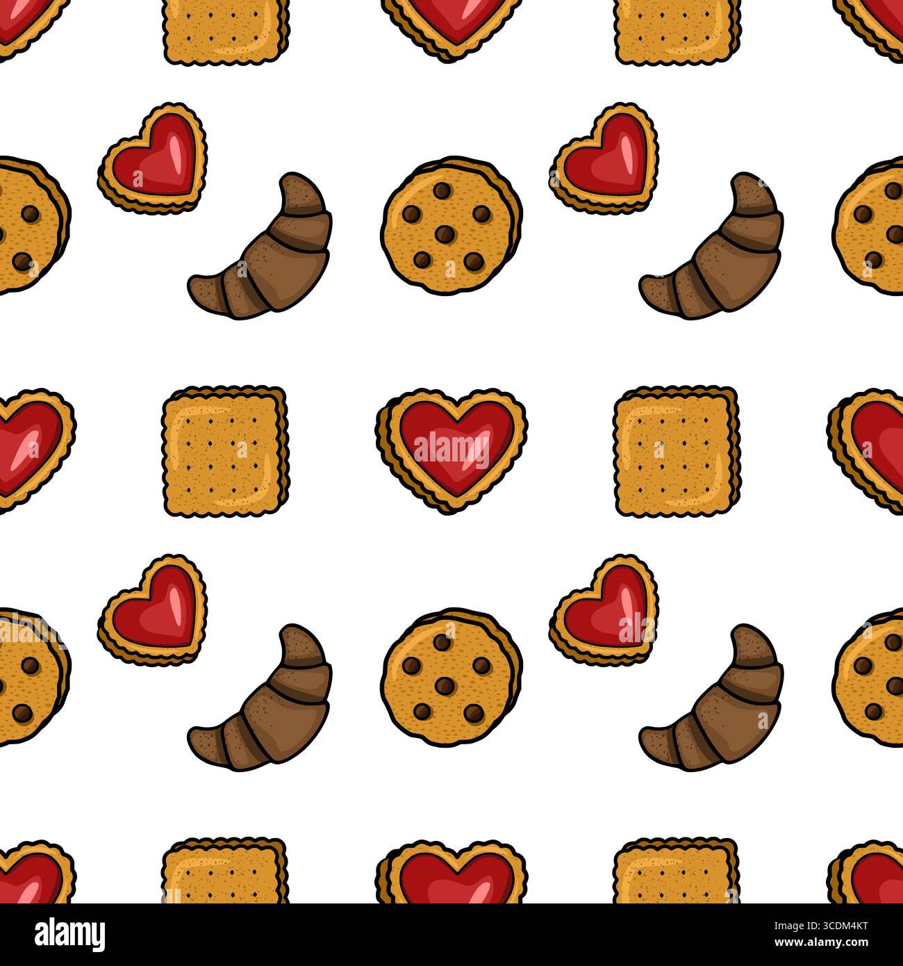 Jam biscuits Stock Vector Images - Alamy