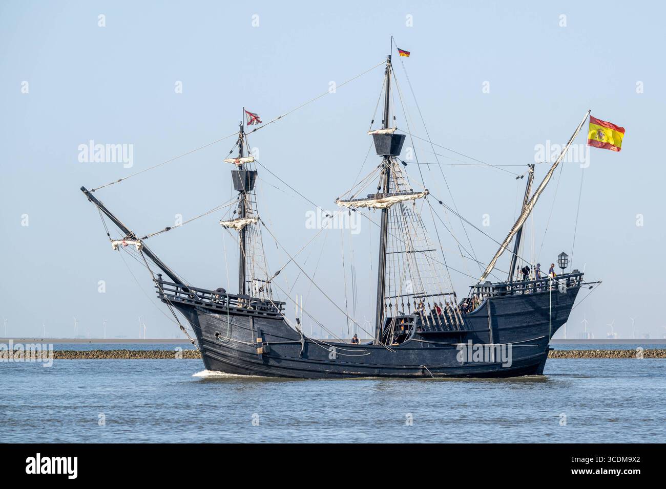 Segelschiff Nao Victoria ,Einlaufparade, Sail Bremerhaven 2025, 13.08. ...