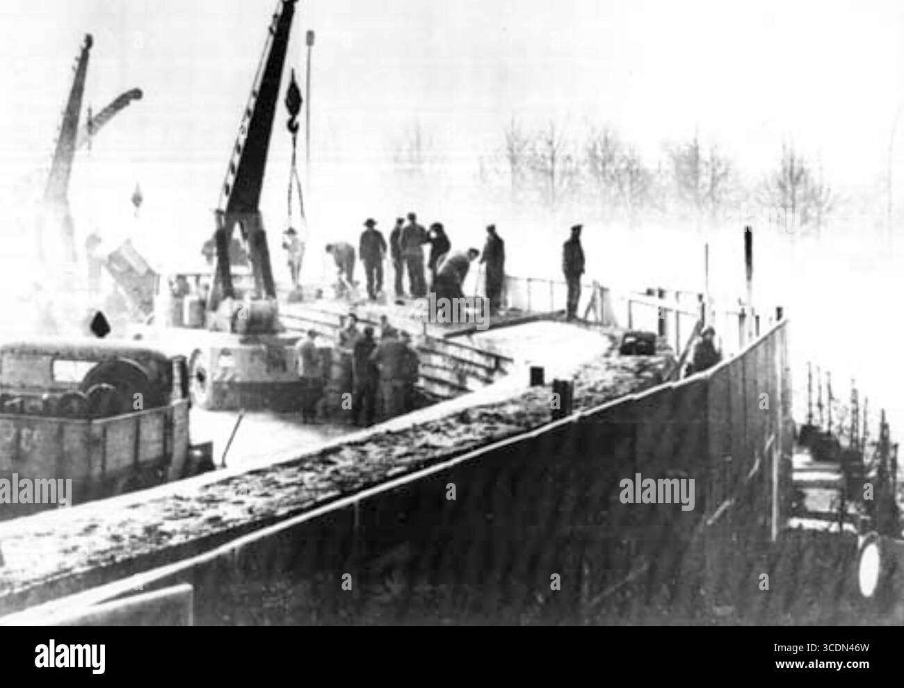 BERLIN WALL under construction by East German workers on 20 November 1961. Photo: USNA Stock ...