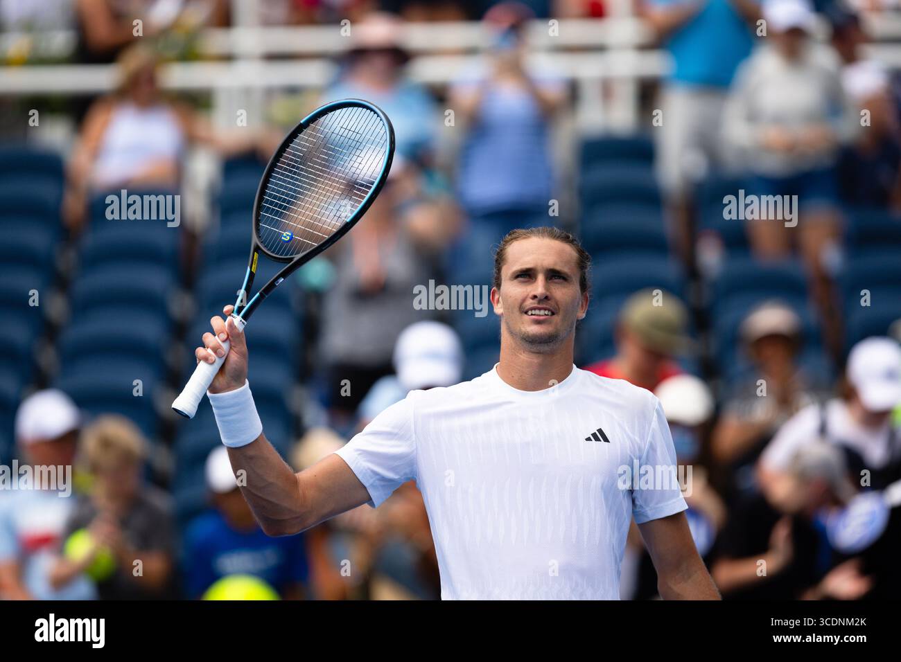 MASON, OHIO - AUGUST 13: Alexander Zverev of Germany celebrates ...