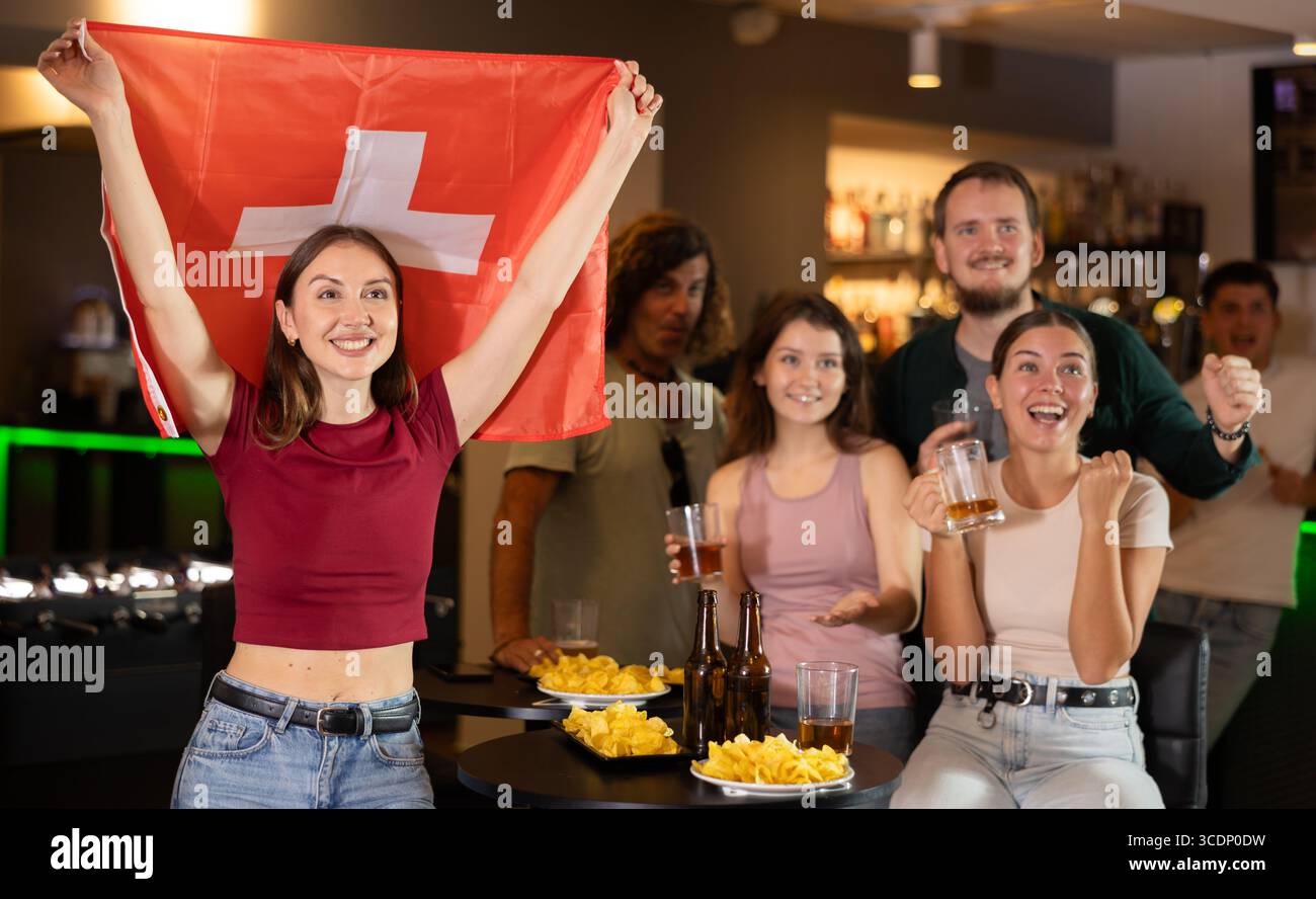 Female hockey fan cheering hi-res stock photography and images - Alamy