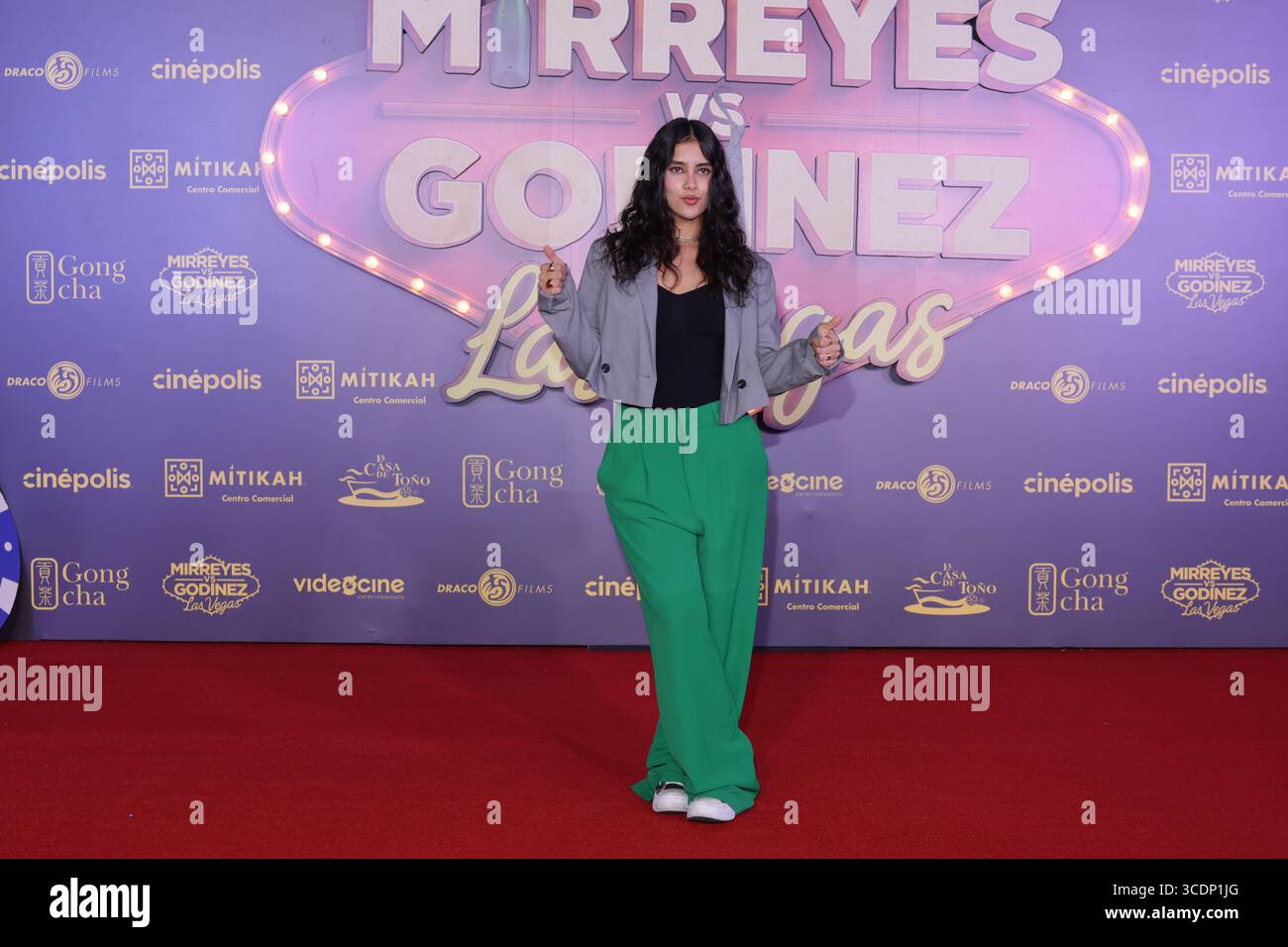 Renata Vaca attends the red carpet for Mirreyes vs Godinez Las Vegas ...