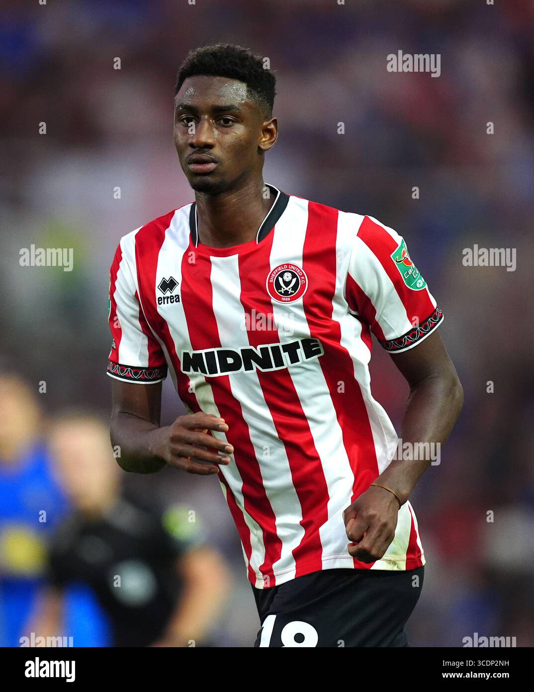 Sheffield United's Djibril Soumare during the Carabao Cup first round ...
