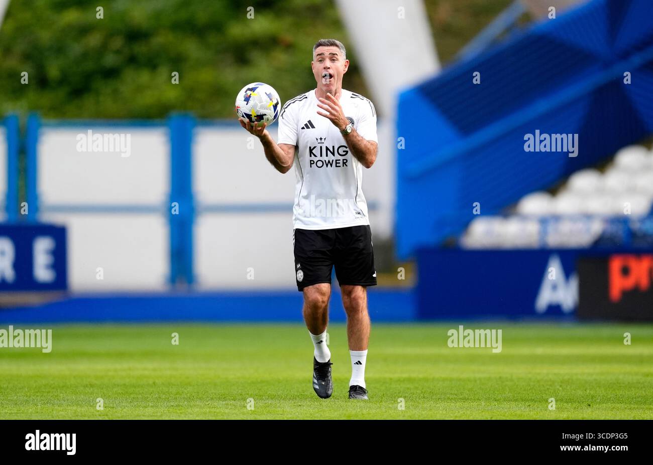 Leicester City set piece coach Andrew Hughes ahead of the Carabao Cup ...