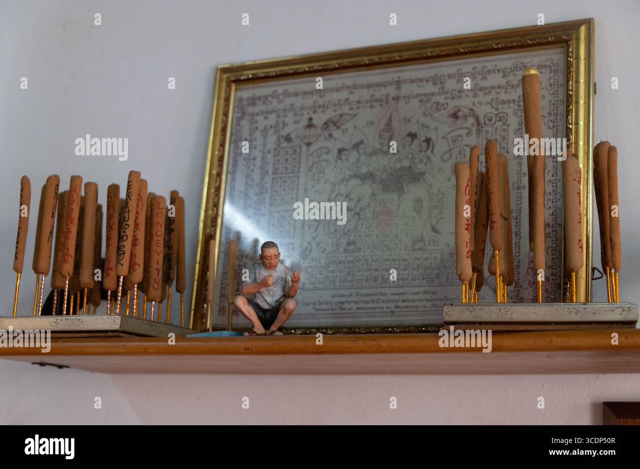 The last of its kind- Joss Stick making. A model of a skilled Joss ...