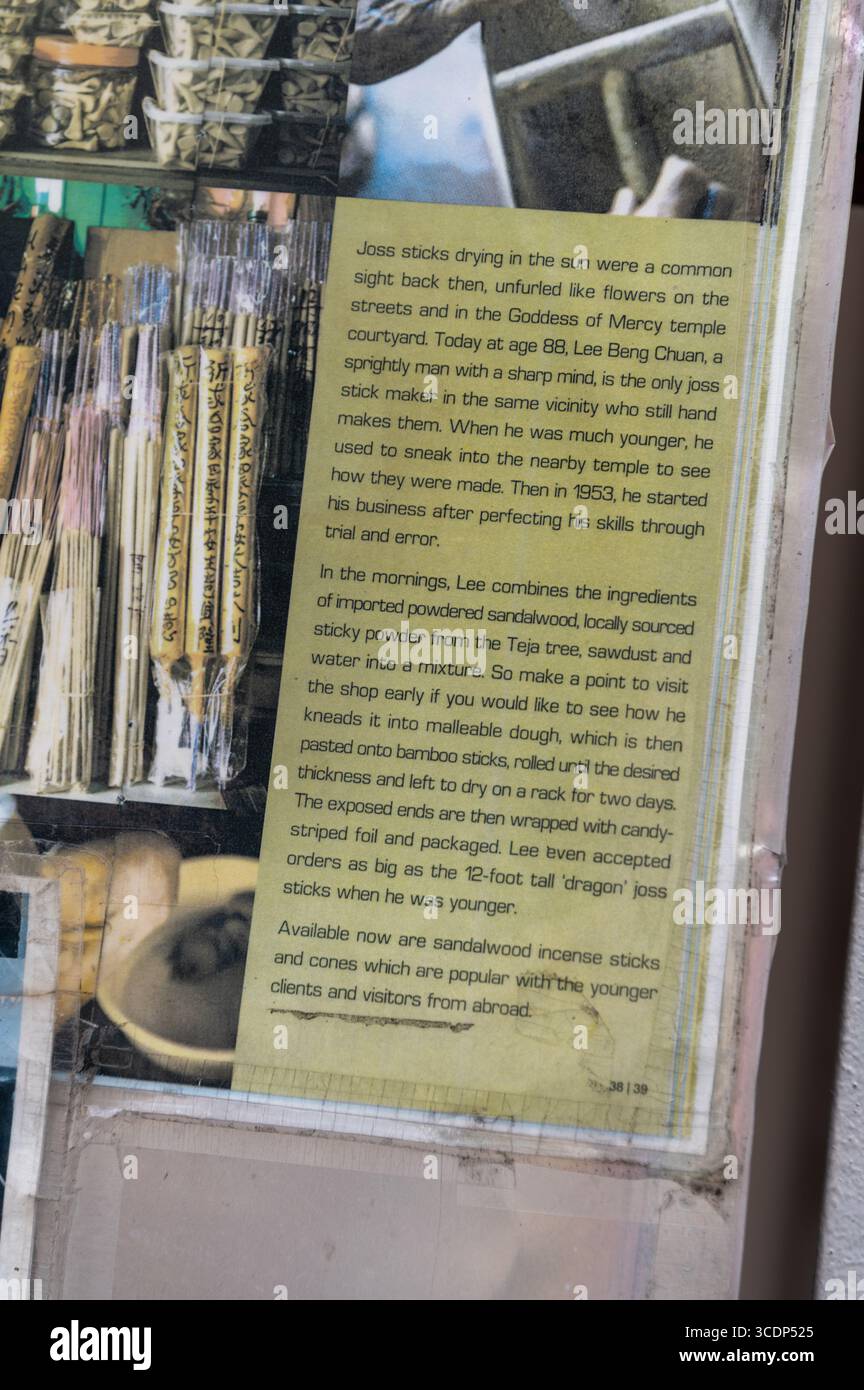 The last of its kind- Joss Stick making. A display of published ...