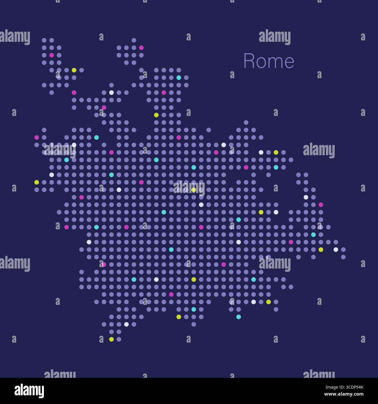 Italy map in dark Stock Vector Images - Alamy