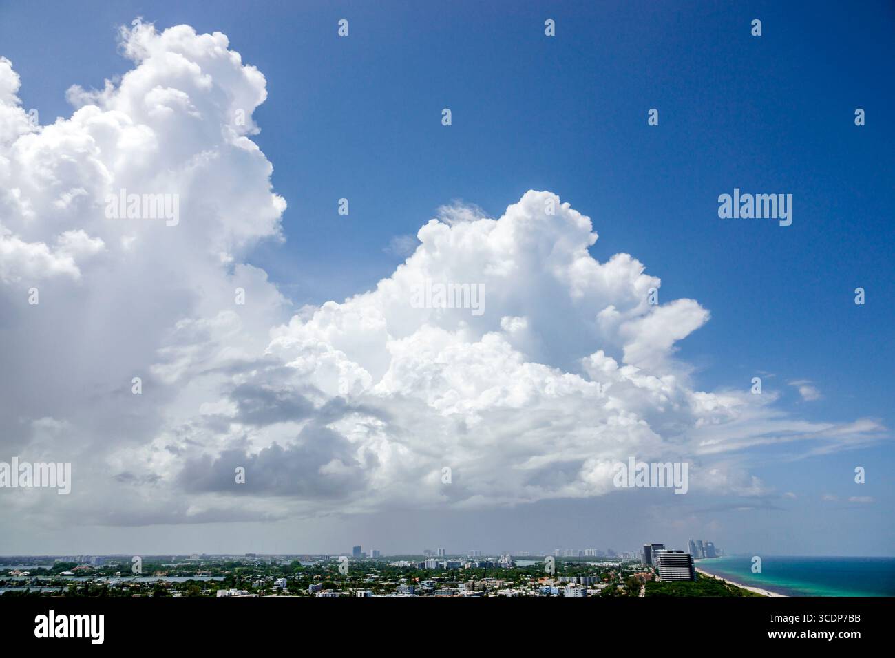 Miami Beach Florida,aerial overhead view,aerial coastal city,urban ...