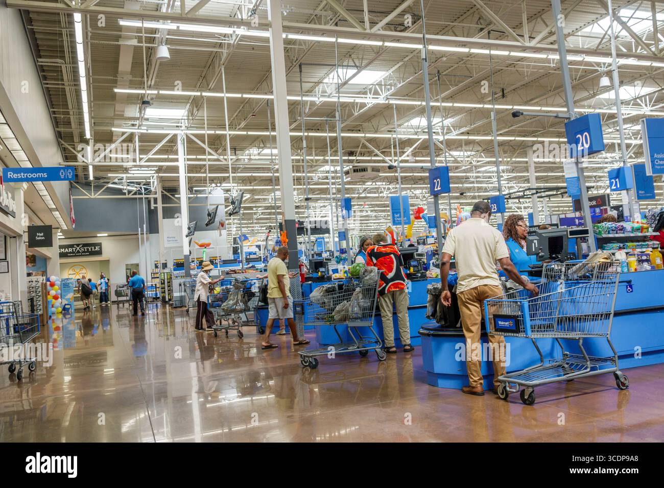 Store signs numbered lanes hi-res stock photography and images - Alamy