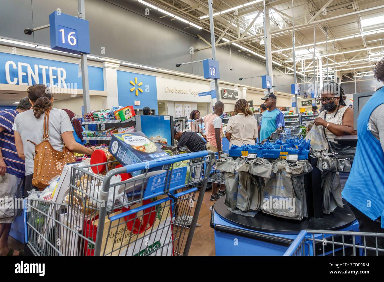 Overhead checkout lane signs numbered hi-res stock photography and ...