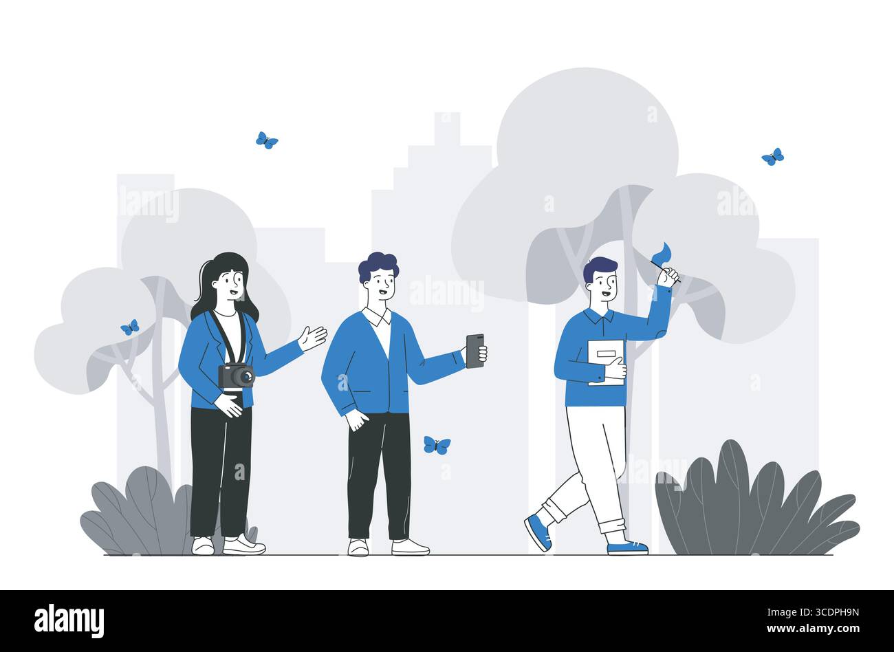 Technology use in nature Cut Out Stock Images & Pictures - Alamy