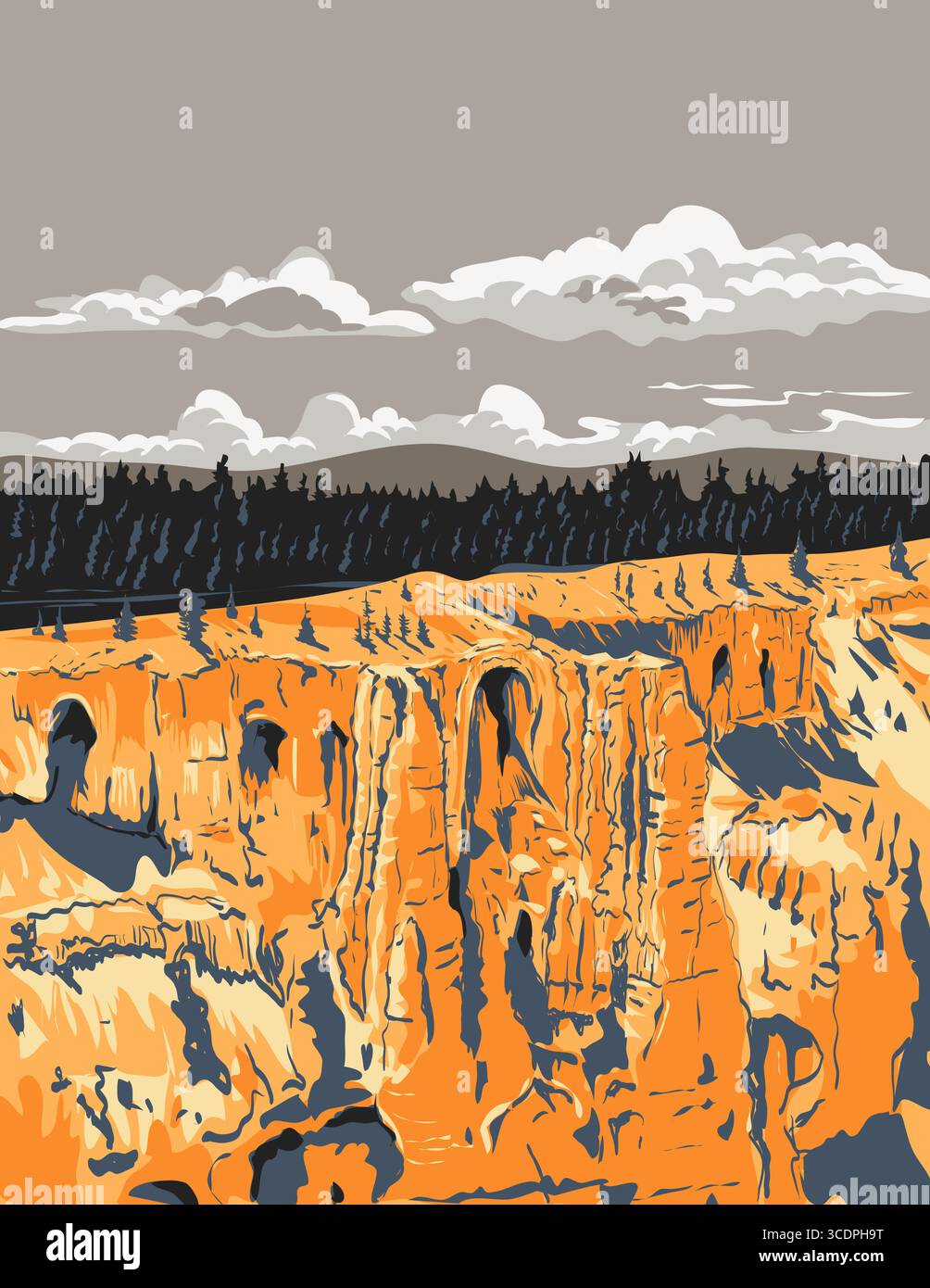 View from in rock Stock Vector Images - Alamy