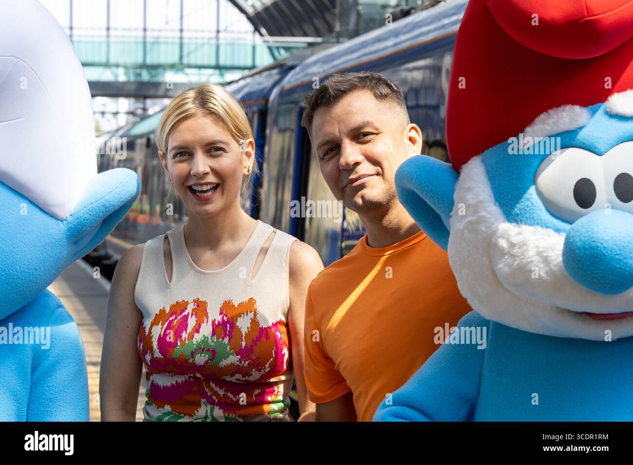 VIP's attend Smurfs Film Photocall at Kings Cross Station before ...