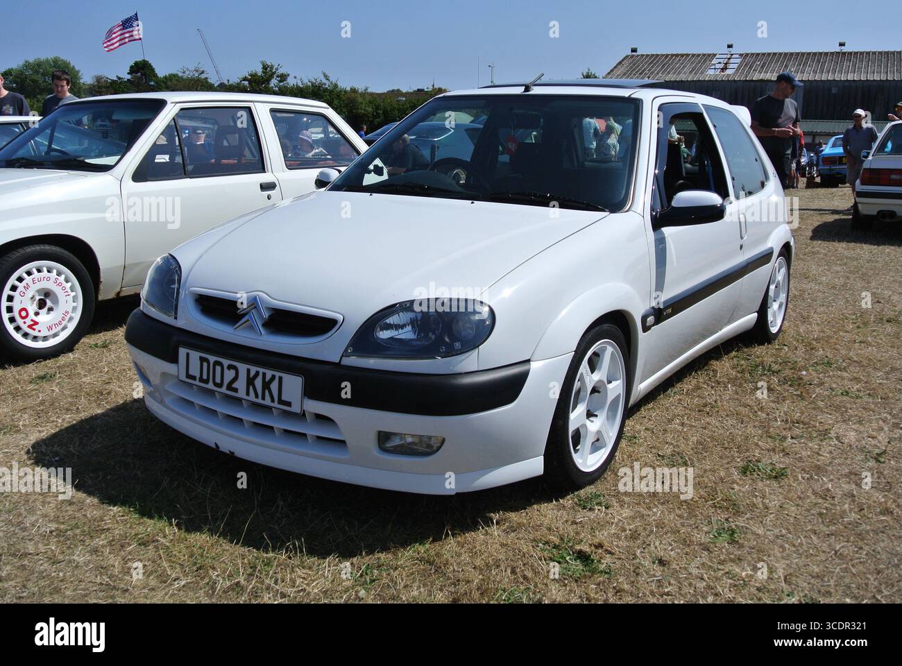 A 2002 Citroen Saxo parked on display at the Exmouth classic car show ...