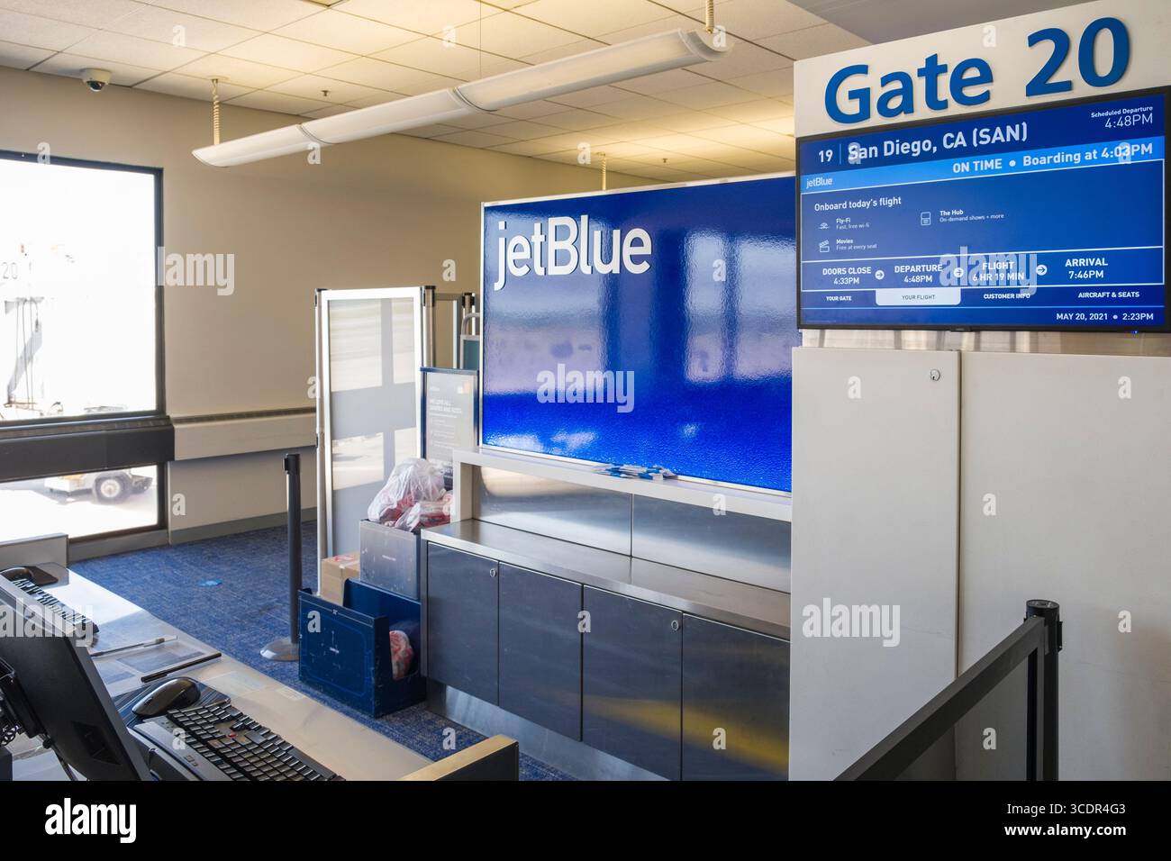 Gate 20 in Terminal C at Boston Logan International Airport, Boston ...