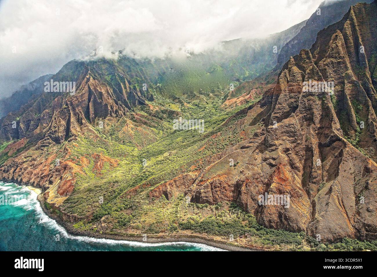Aerial view valley revealing mountains hi-res stock photography and ...
