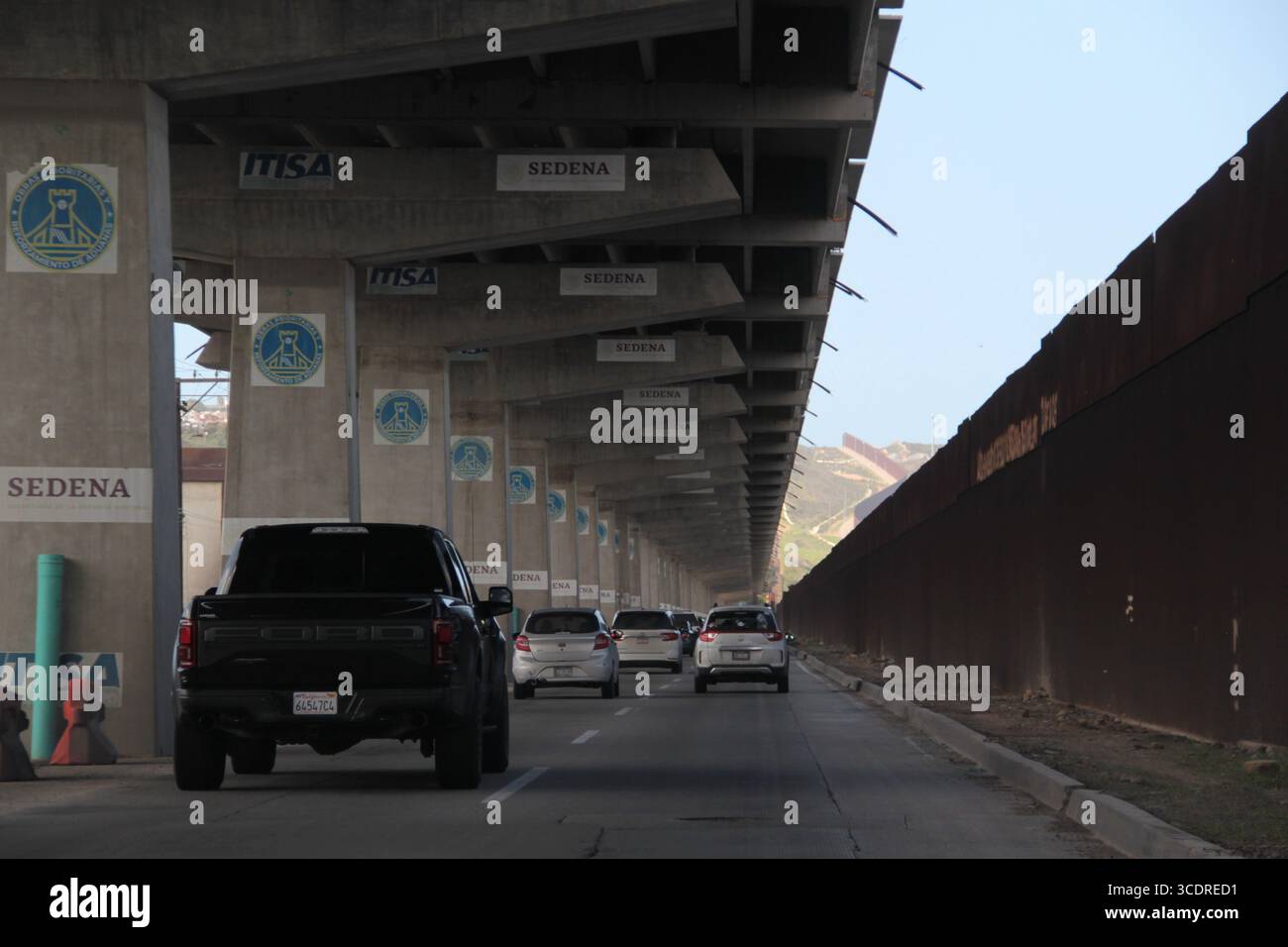 Tijuana, Baja California, Mexico - Mar 14, 2025: The border wall ...